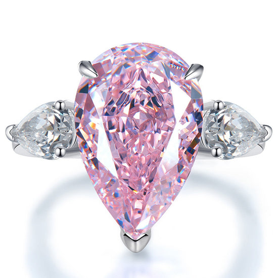 Anna Kournikova, Fancy Pink Pear Shape Engagement Ring, 8 Carats ...