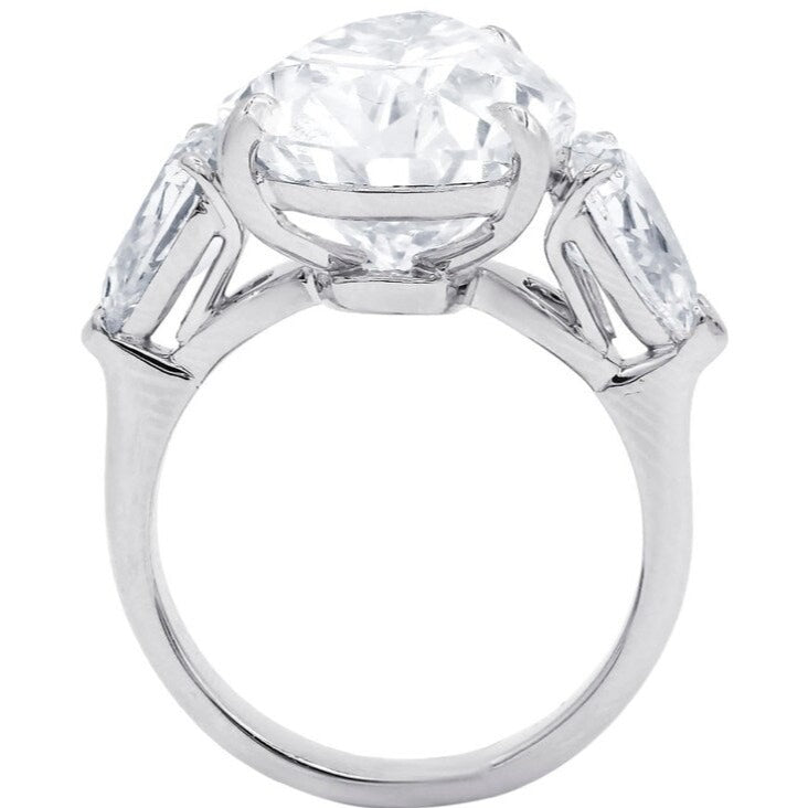 Jessica Simpson Pear Shape Engagement Ring, 5.75 Carats, Sterling ...